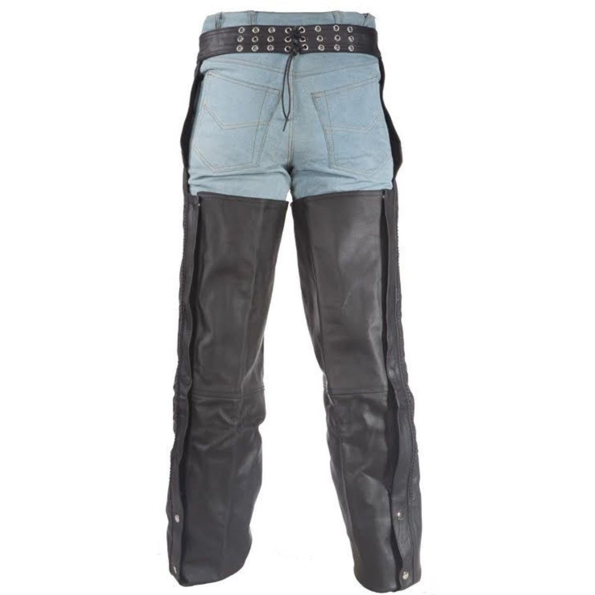 Leather Assless Chaps - Braid Design - Men or Women - Premium - C326-RC ...