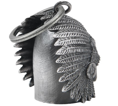 Motorcycle Ride Bell - 3D - Native Indian - Red Eyes - Skull - Spirit ...