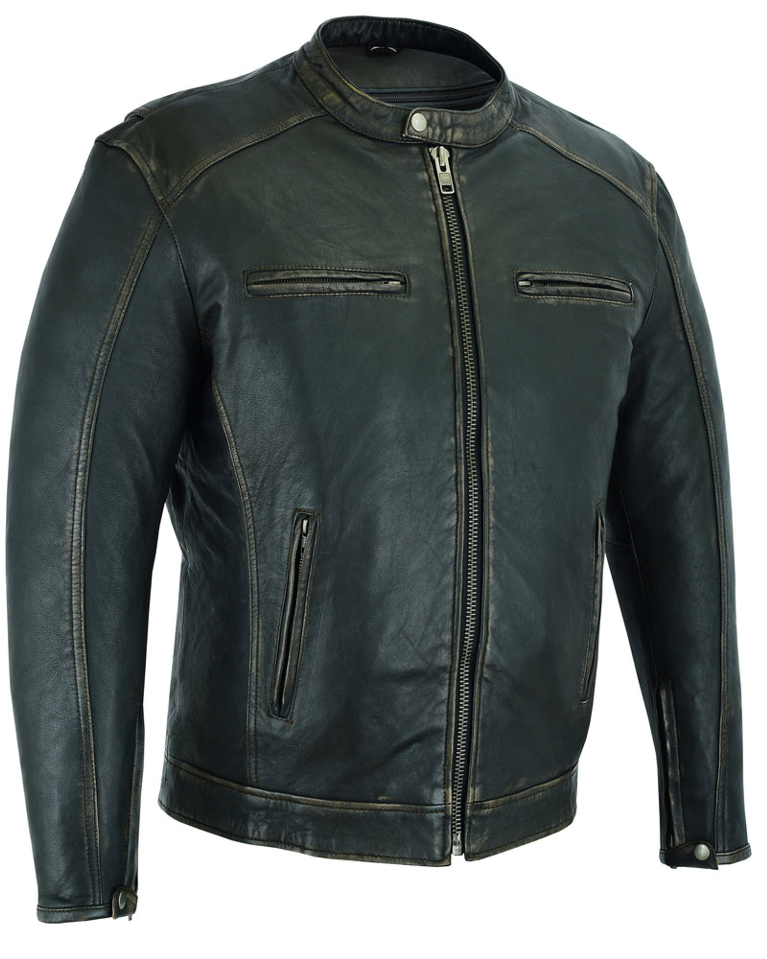 Big and Tall Leather Motorcycle Jackets For Men
