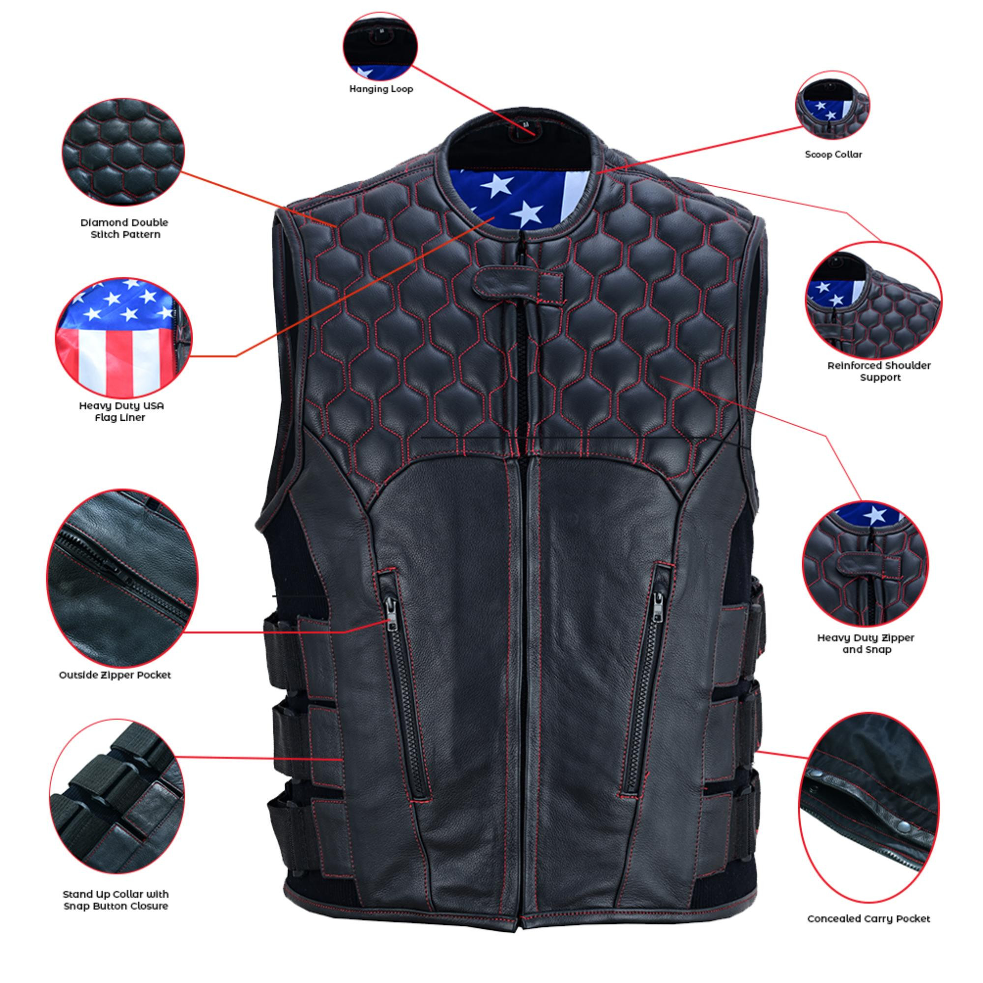 The Best Leather Motorcycle Vests For Men Are Available Here