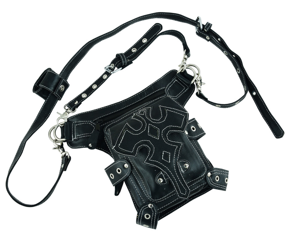 Leather Thigh Bags - Biker Bags