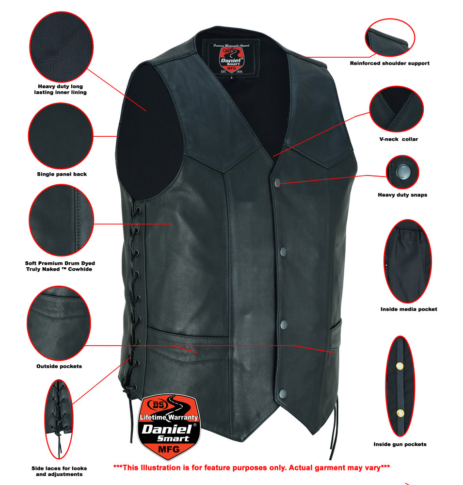 The Best Leather Motorcycle Vests For Men Are Available Here