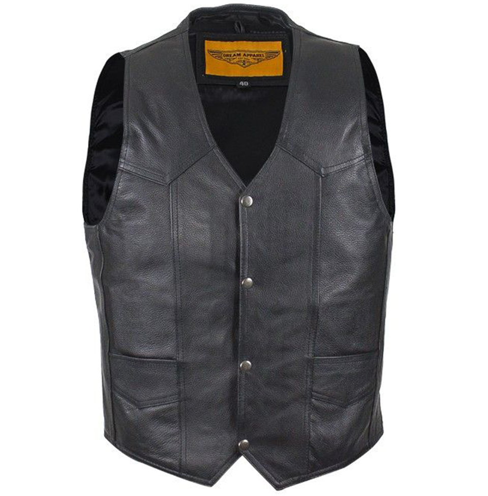 The Best Leather Motorcycle Vests For Men Are Available Here