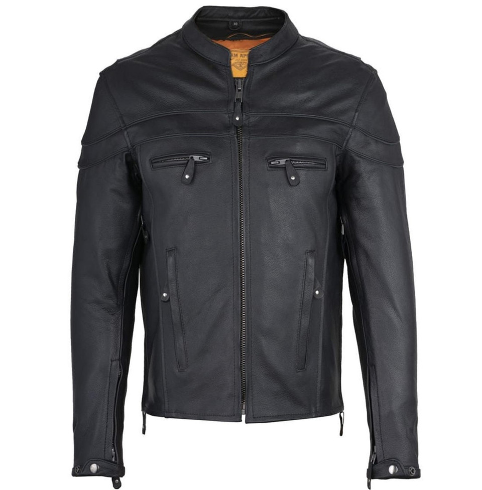 Men's Leather Motorcycle Jackets - Biker Jackets - Racer Jackets