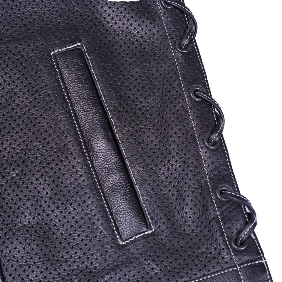 Leather Motorcycle Vest - Men's - Throtlex - Up To 8XL - USA Flag - Gun ...
