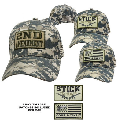 2nd Amendment - Stick To Your Guns - Baseball Cap - Digital Camo - SKU ...