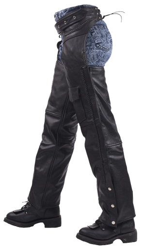 Leather Assless Chaps - Braid Design - Men or Women - Premium - C326-RC ...