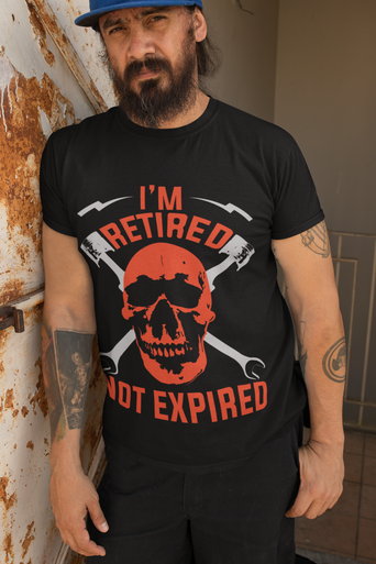 I'm Retired Not Expired - Unisex - Jersey Short Sleeve Tee - Dark ...