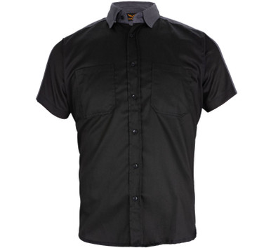 Motorcycle Mechanic Shirt - Men's - Black and Gray - Up To Size 4XL ...
