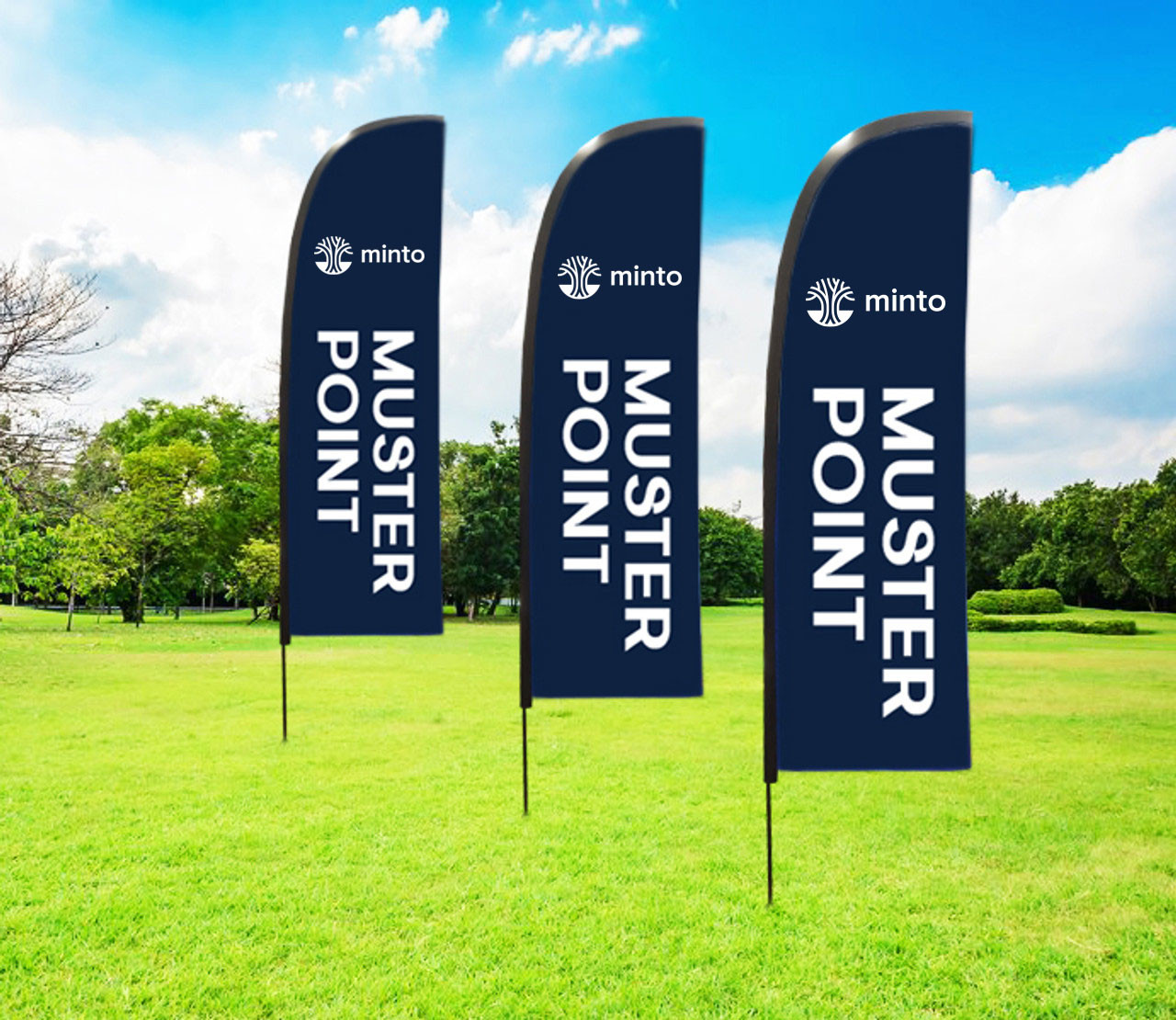 M096 Wind Flags - Muster Point