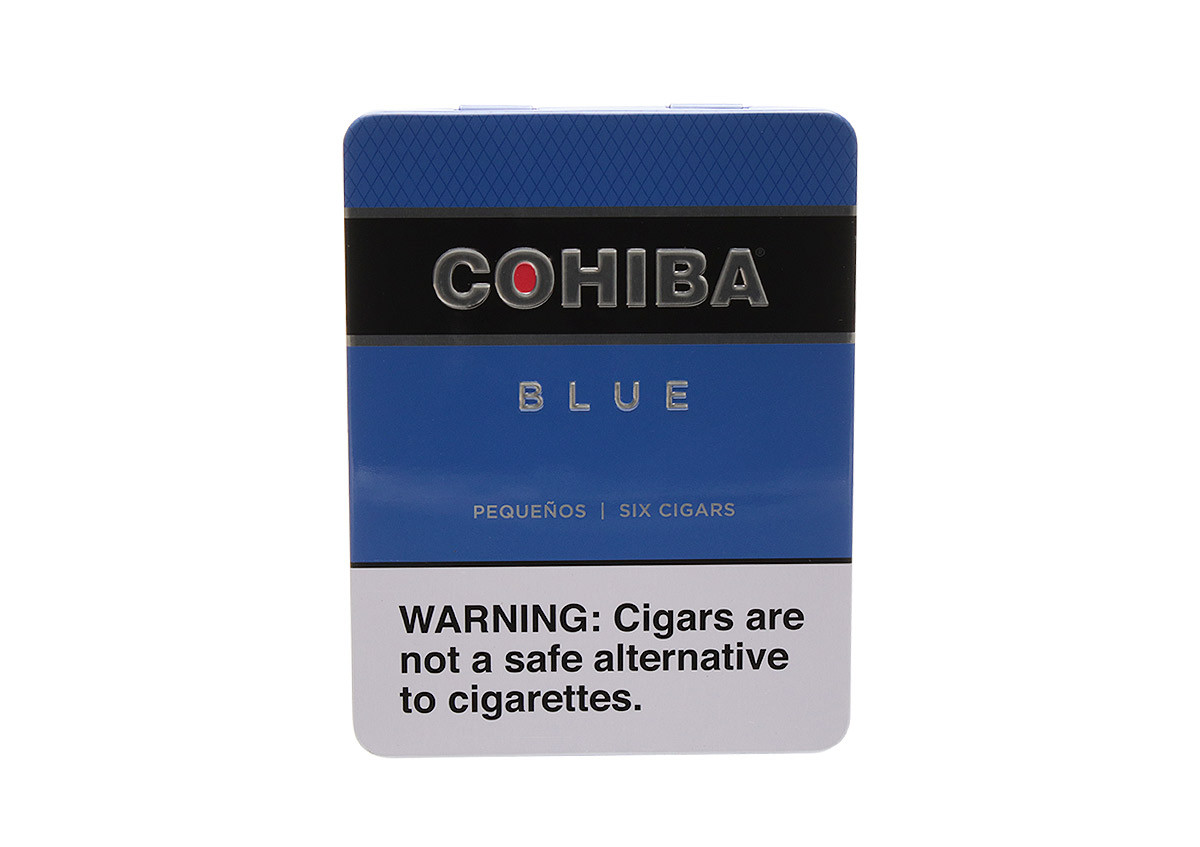 COHIBA BLUE PEQUENOS TIN OF 6 CIGARS - Cuban Crafters Cigars