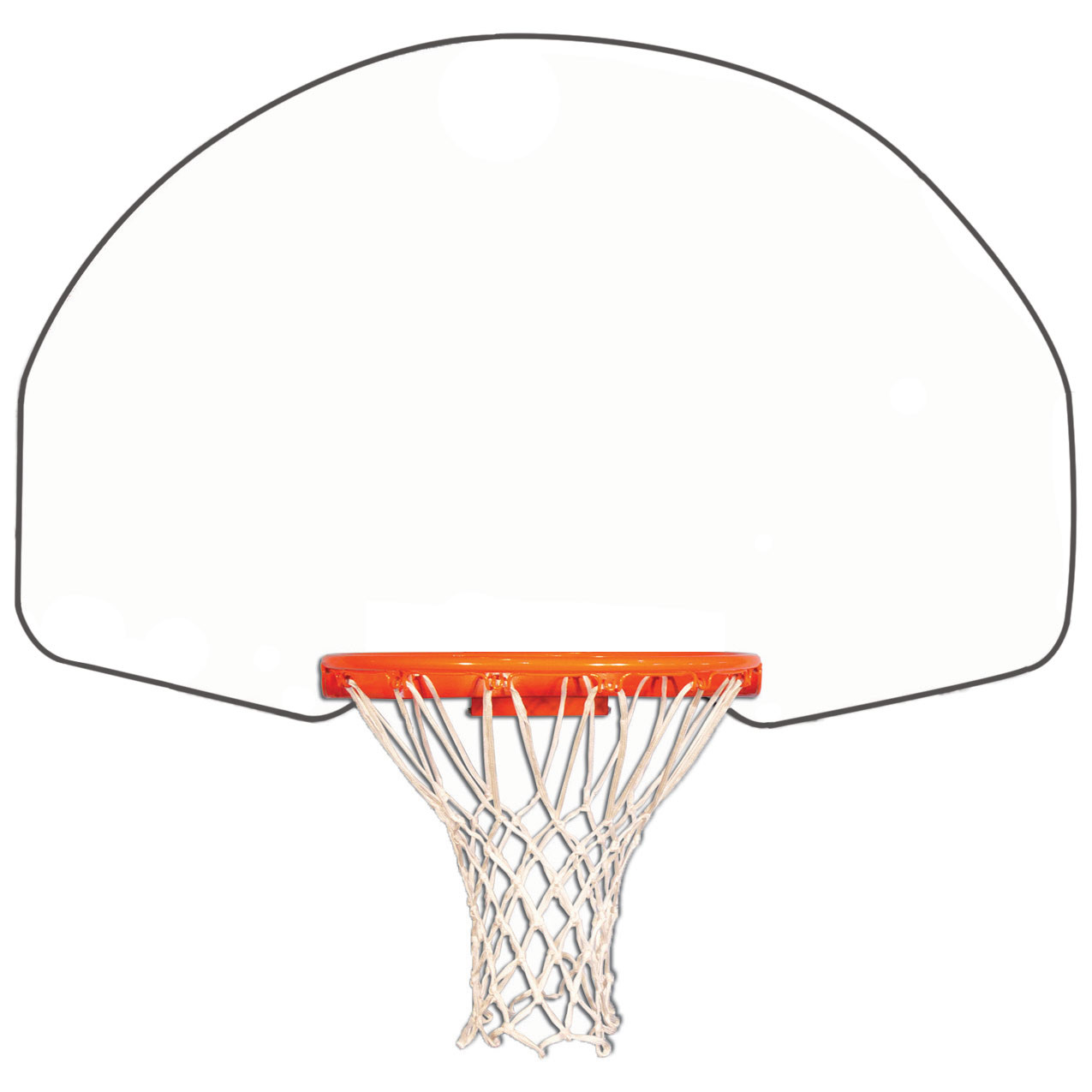 Gared Sports Rear Mount Fan Shaped Backboard