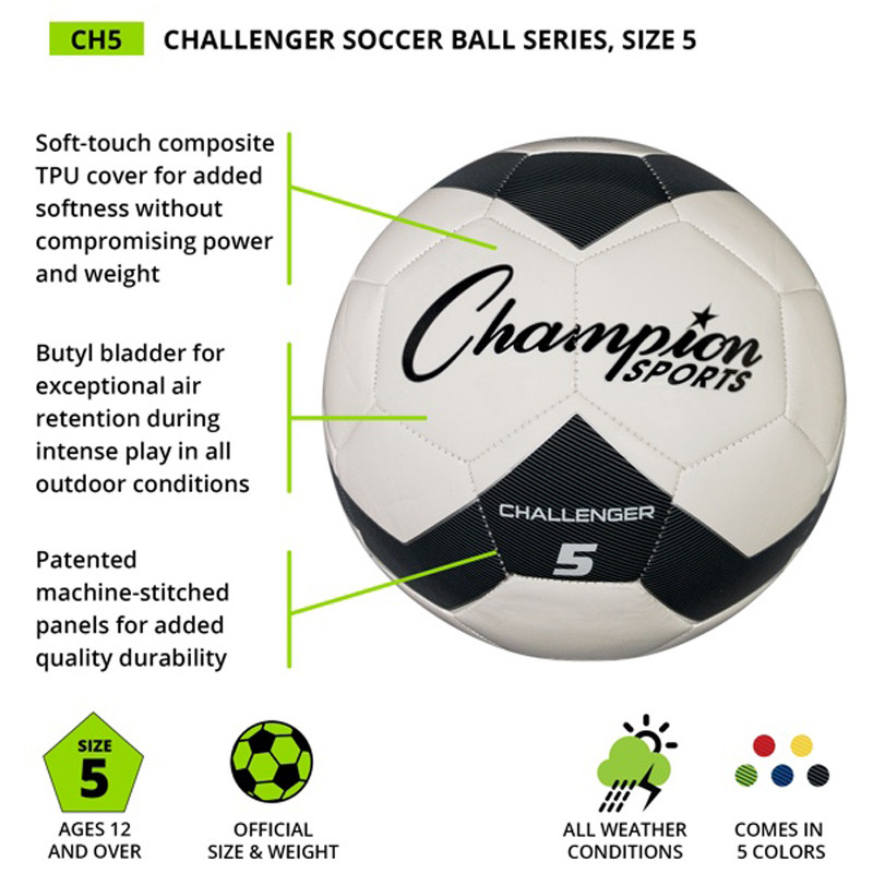 Champion Sports Challenger Soccer Ball - Athletic Stuff