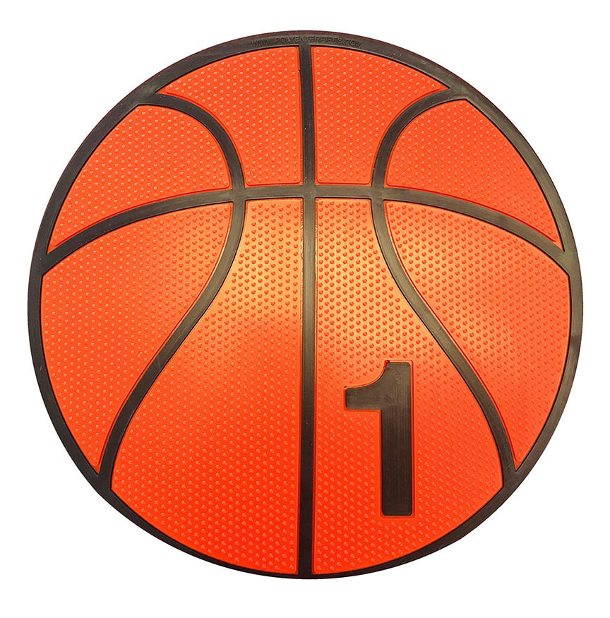 12" Numbered Basketball Poly Spot Set - Athletic Stuff
