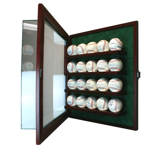 20 Baseball Cabinet Style Display Case
