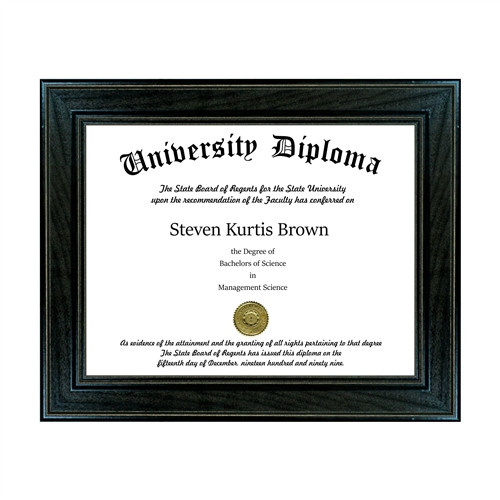 Basic Diploma Frame for a Single Document | Perfect Cases, Inc.