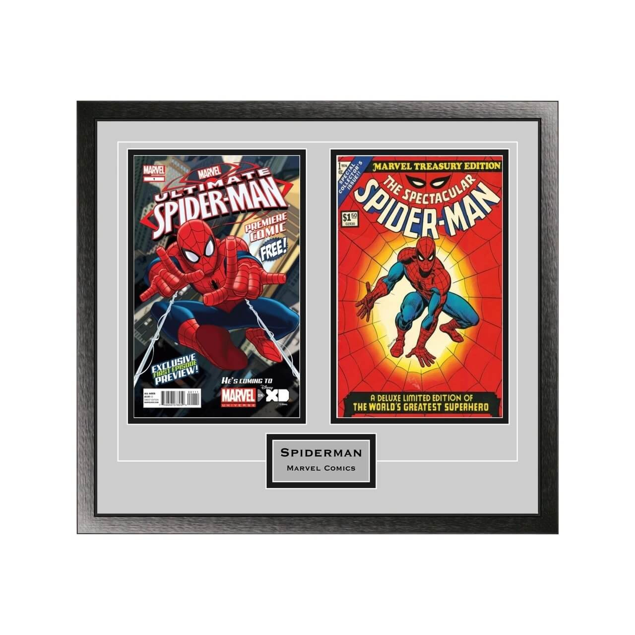 Double Comic Book Frame with Engraving in Classic Moulding | Perfect ...