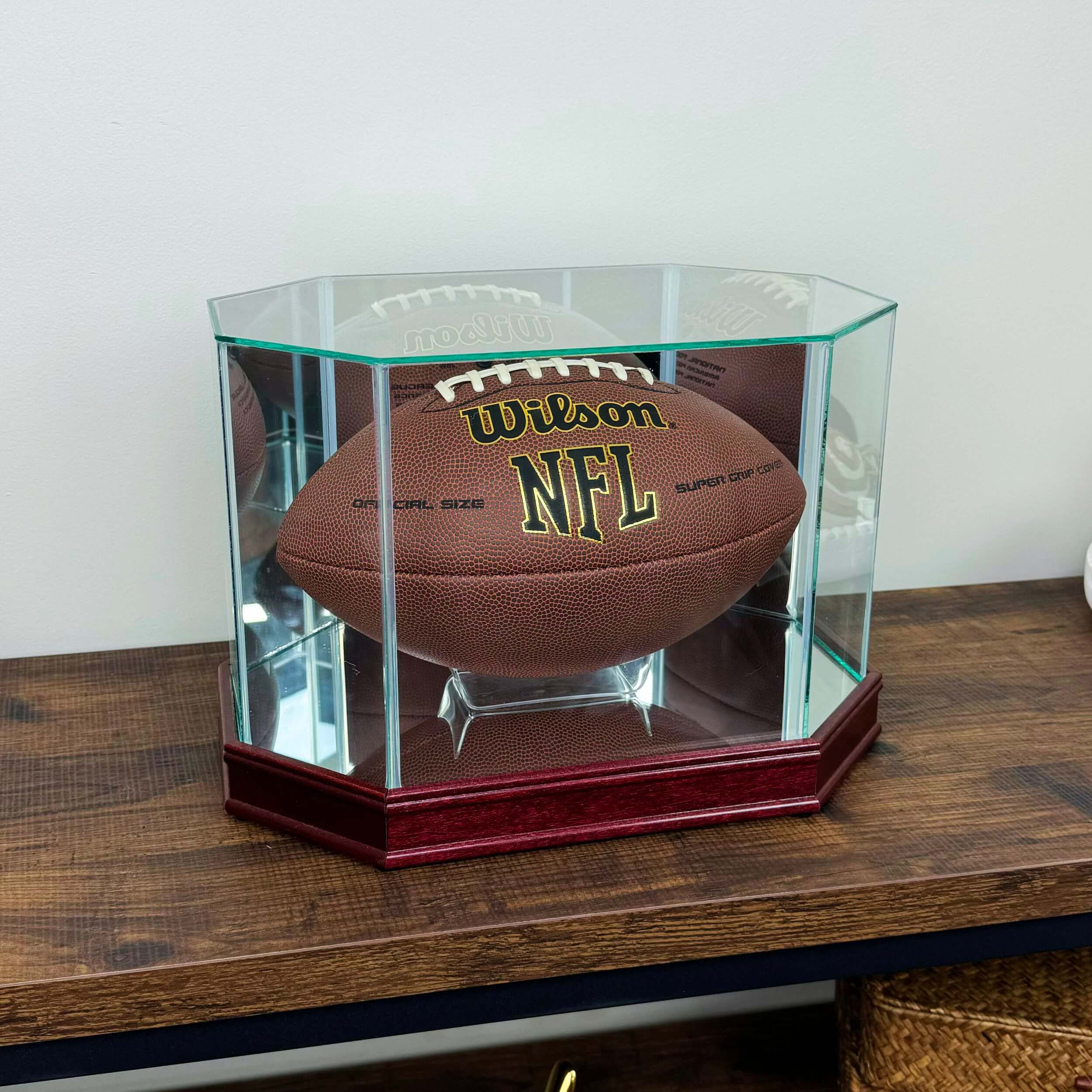 UV Football Holder Display Case | Perfect Cases and Frames