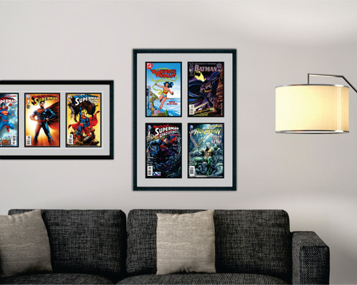 Triple Comic Book Frame with Classic Moulding | Perfect Cases, Inc.