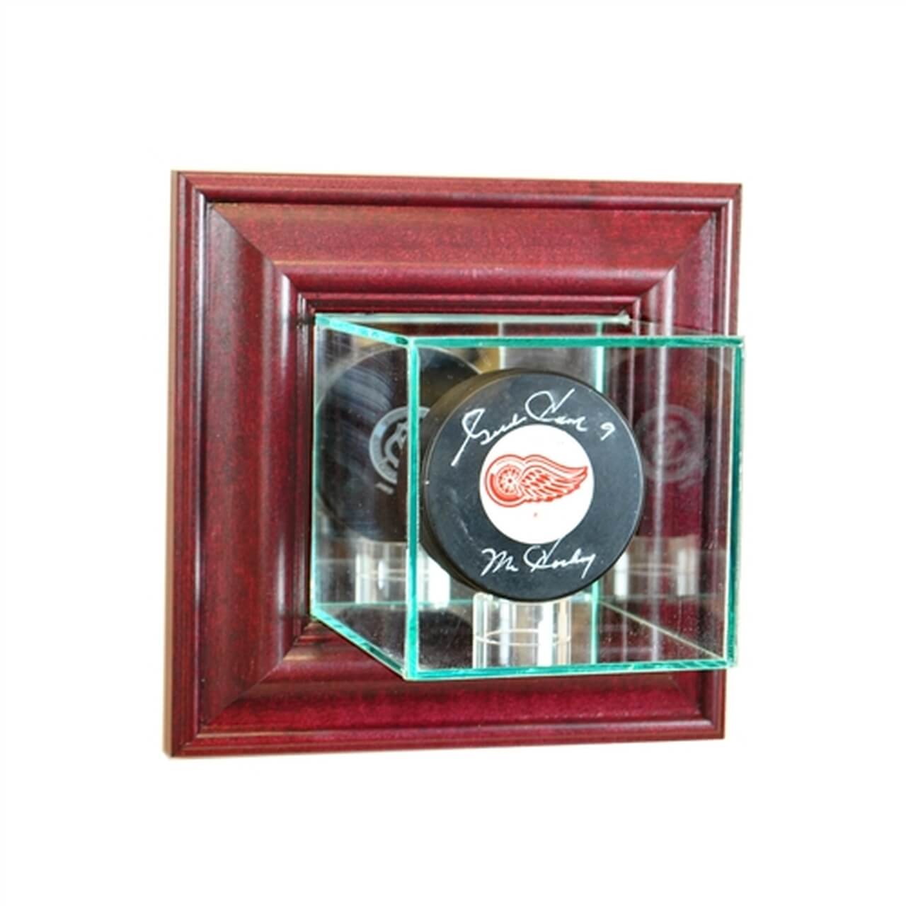 Wall Mounted Single Puck Display Case | Perfect Cases, Inc.