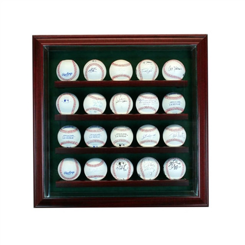 20 Baseball Cabinet Style Display Case