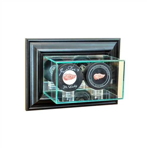 Wall Mounted Double Puck Display Case | Perfect Cases, Inc.