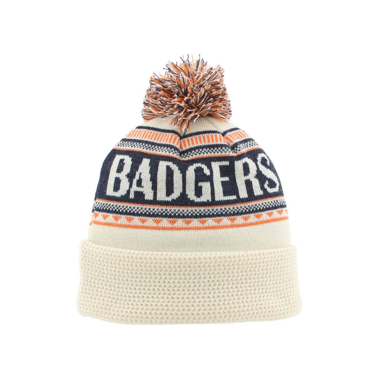 WHITE BADGER BEANIE - Snow College Campus Store
