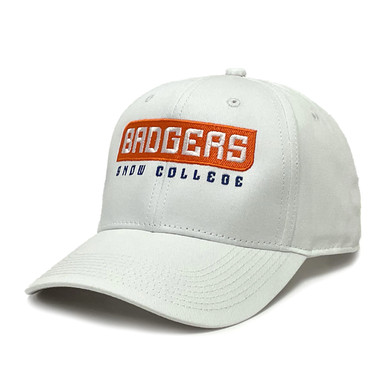 WHITE BADGER HAT - Snow College Campus Store