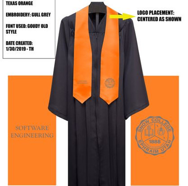 BACHELOR DEGREE STOLE - Snow College Campus Store