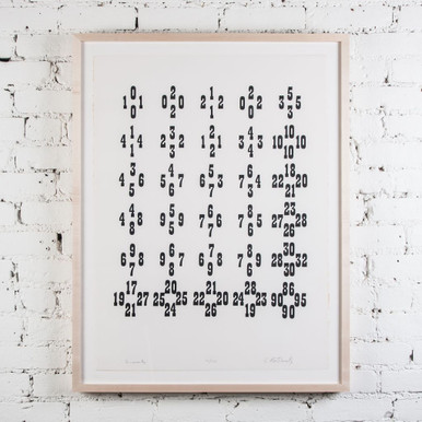 Increments (From Numbers One Portfolio), 1974