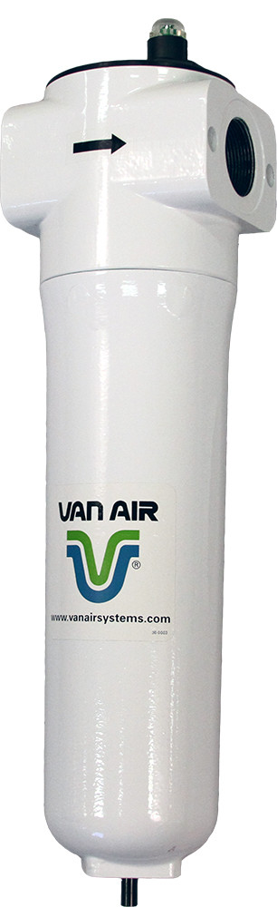 F200-400 Compressed Air Filter, 400 CFM, 2" Connections, 250 PSI Max ...