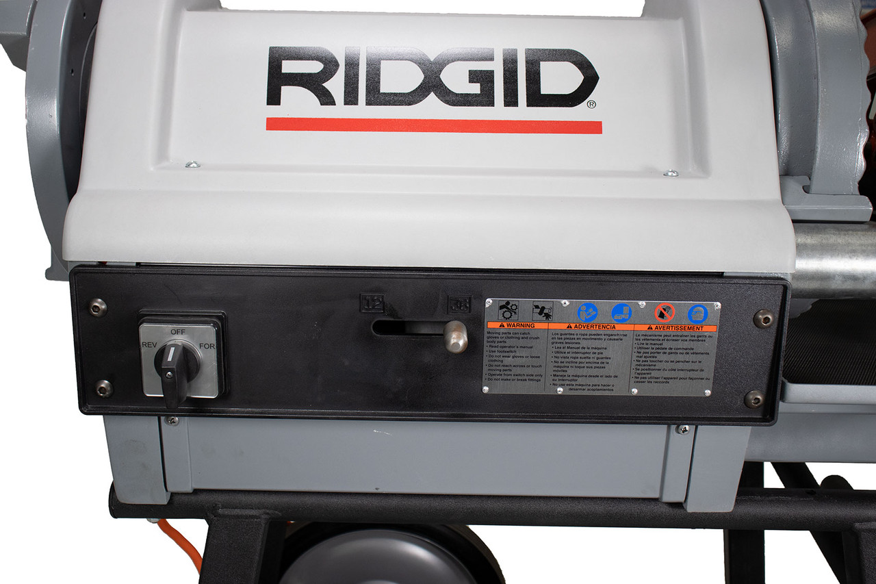 Reconditioned RIDGID® 1224 Pipe Threader with Dies Heads Cart & Oil
