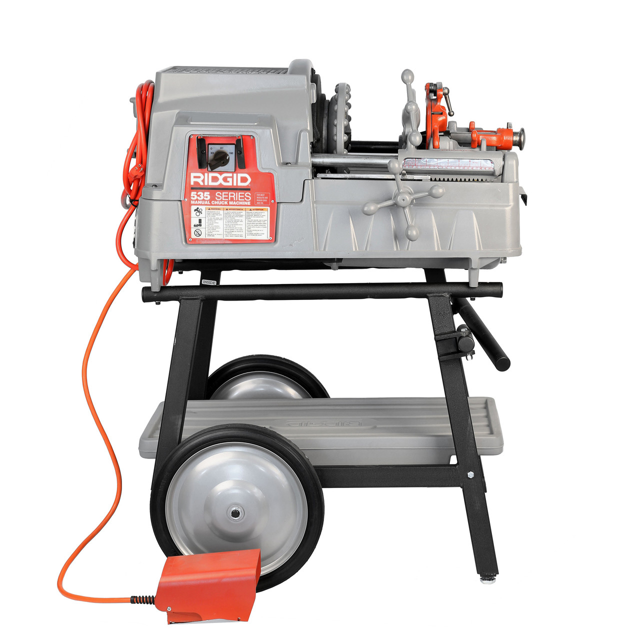 Reconditioned RIDGID® 535 V3 Pipe Threader with Cart 811A & HSS Dies