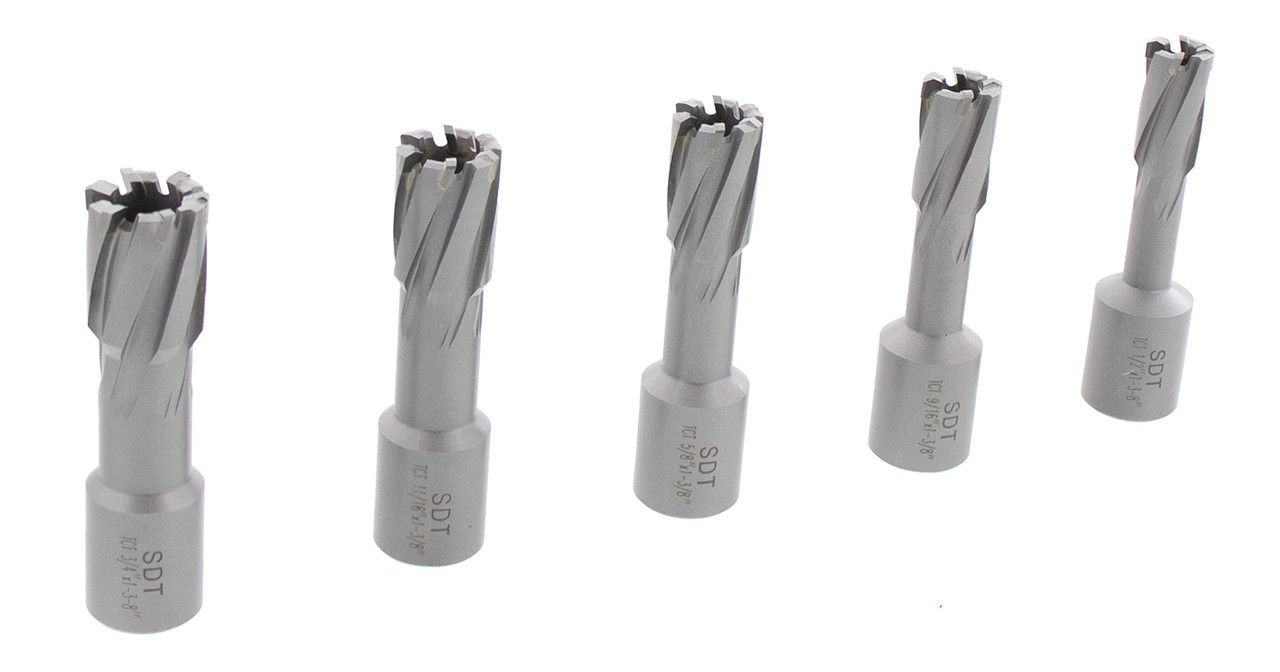 Steel Dragon Tools® 13PC Annular Cutter Kit Depth 1-3/8" 2 Pins