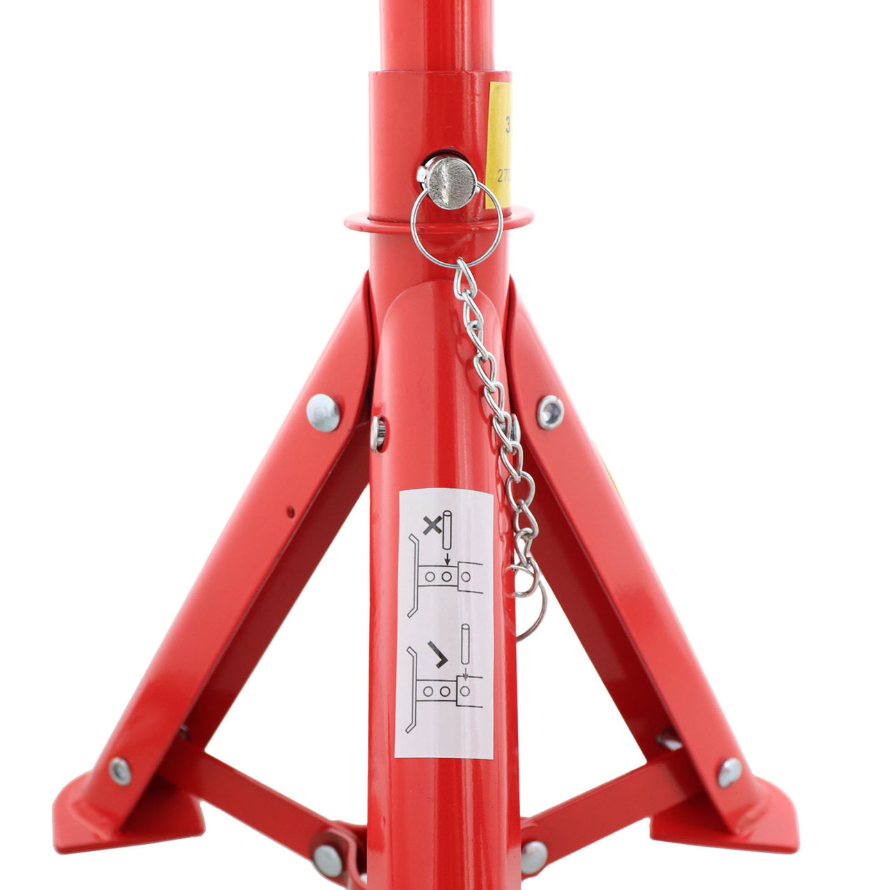Dragway Tools 3 Ton Adjustable Jack Stand Pair with Quick Fold Legs