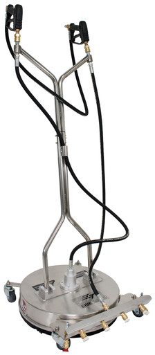 21" Stainless Steel Surface Cleaner with 4 Nozzle Front Spray Bar