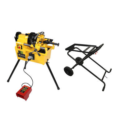 Steel Dragon Tools® 7090 2" Pipe Threading Machine w/ Cart Foot Pedal