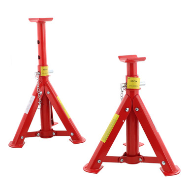 Dragway Tools 3 Ton Adjustable Jack Stand Pair with Quick Fold Legs