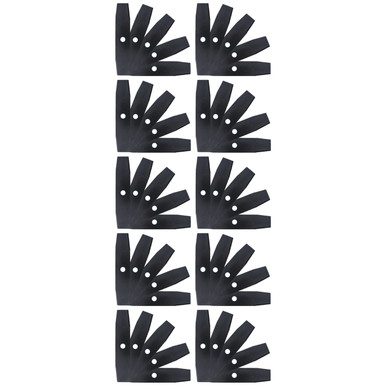 50 Pk USA Edger Blade Sharpened 10" x 2" Thickness 0.110" C.H. 5/8"