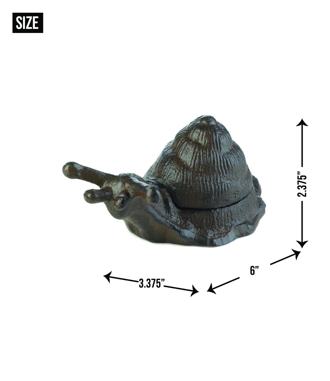 SMALL IRON SNAIL EMERGENCY KEY KEEPER HIDER STASH BOX OUTDOOR SECURITY ...
