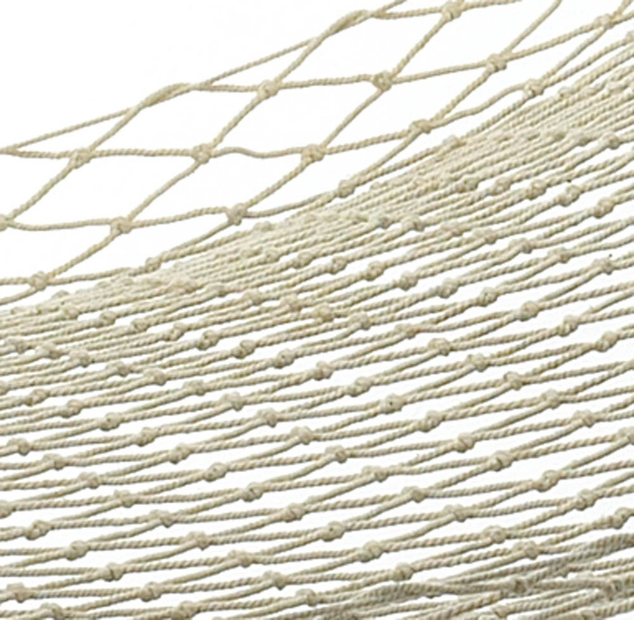 Extra Wide XL White Cotton Rope Mesh Net 2 Person Double Hammock Swing ...
