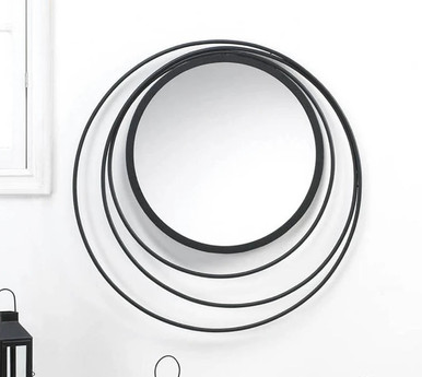 Modern Three Ring Wall Mirror - Decorative Round Mirrors for Living ...
