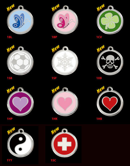 Stainless Steel Enamel ID Tags