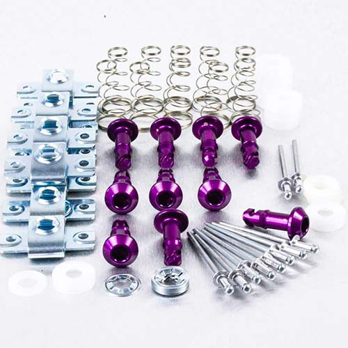 Aluminium Quick Release Stud 19mm Allen Key & CLIP6 Pack x10 | Pro-Bolt