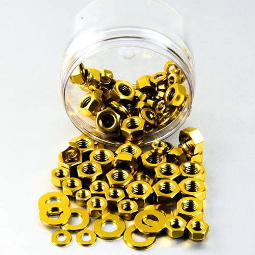 Aluminium Assorted Nut & Washer Tub 100 Piece | Pro-Bolt