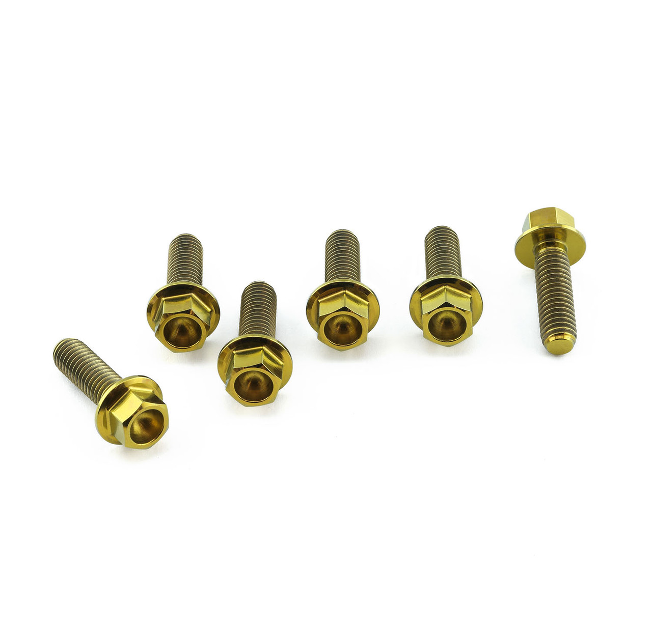 Titanium Disc Bolt M6x20mm Flanged Hex Pack x6 | Pro-Bolt