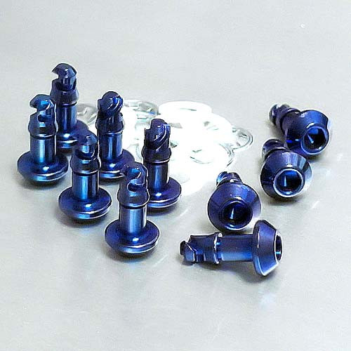 Titanium Quick Release Stud 17mm Allen Key Pack x10 | Pro-Bolt