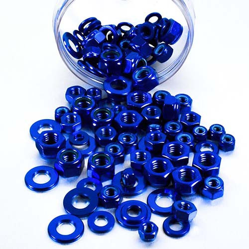 Aluminium Tub Nylock Nuts & Washers 100 Piece | Pro-Bolt
