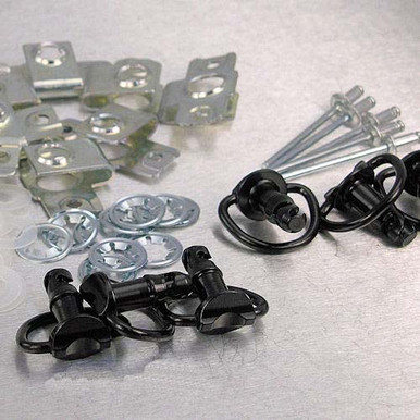 Aluminium Quick Release Stud 17mm D-Ring & CLIP6 Pack x10 | Pro-Bolt