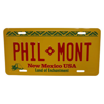 NM Philmont License Plate - Tooth of Time Traders
